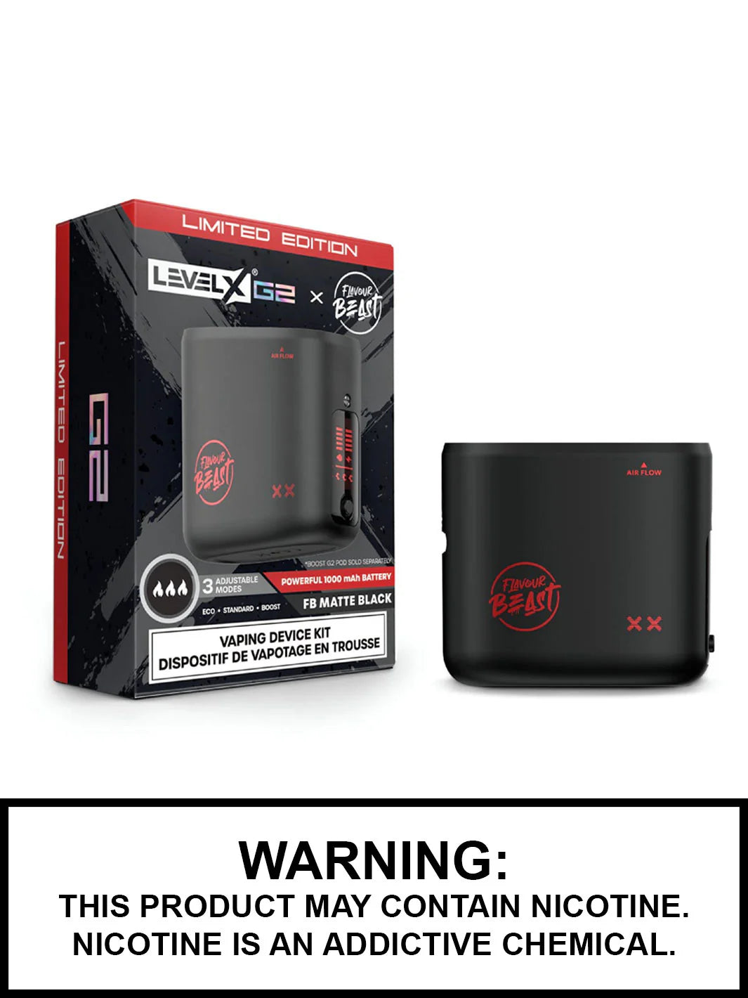 Level x G2 Battery FB Matte Black (Provincial Tax) – torontovapemagic